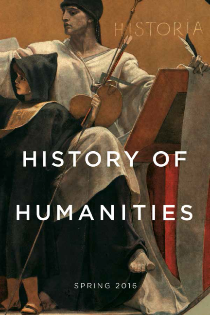 History of Humanities Journal: Coming in Spring 2016 – Society for the ...
